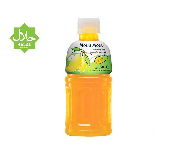 MOGU MOGU MANGO FLAVOURED DRINK WITH NATA DE COCO 320ML | Hello Oriental