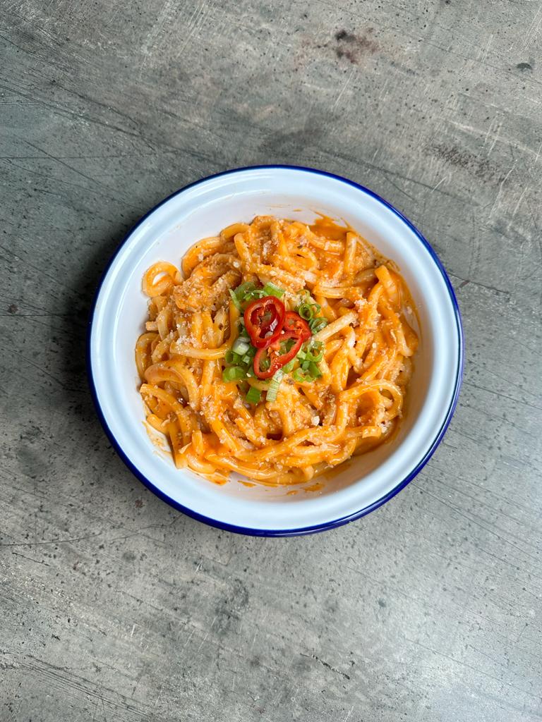 Cheesy Udon Noodles | Hello Oriental