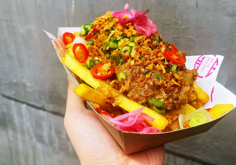 Katsu Curry Aubergine Fries | Hello Oriental