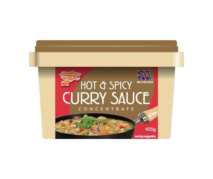 GOLDFISH HOT & SPICY CURRY SAUCE 405G | Hello Oriental