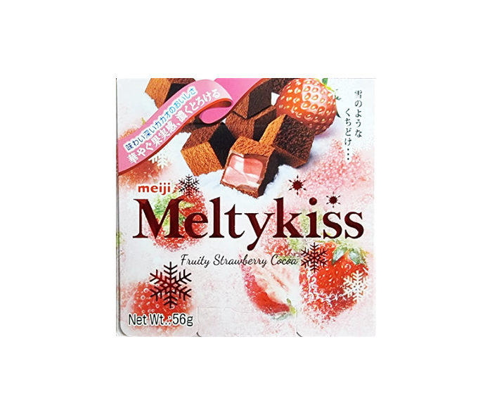 MEIJI MELTYKISS FRUITY STRAWBERRY COCOA 56G | Hello Oriental